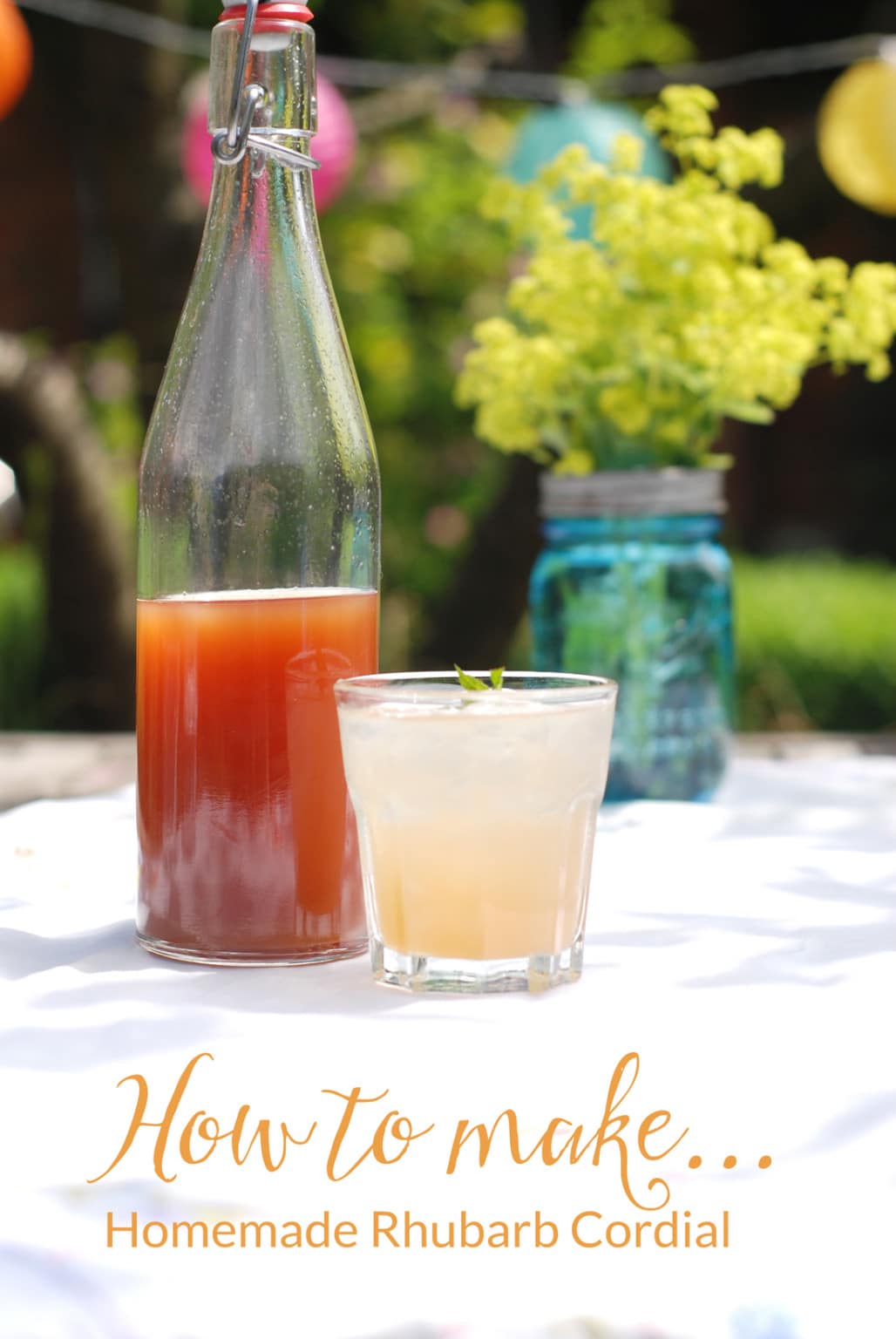 Homemade Rhubarb Cordial Recipe by The Listed Home