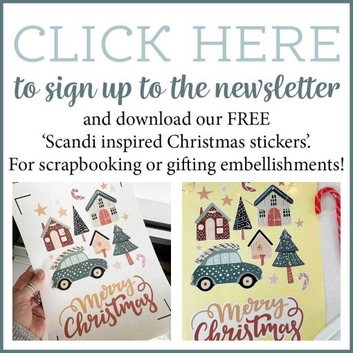 Free Printable Scandi Christmas Stickers To Download and Use